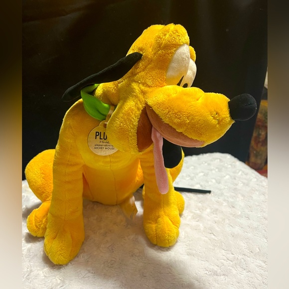 Disney | Toys | Disneys Pluto Plush Stuffed Animal | Poshmark